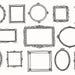 33 Hand Drawn Picture Frames - Instant Download Doodle Drawings ...