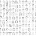 Vector Clipart - 170 Diverse Hand-drawn Faces, Young Adults, Children ...