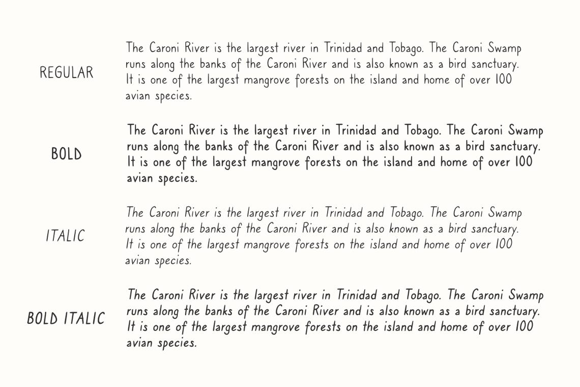 Caroni Handmade Font - Neat Handwritten Font, Cute Handwriting, Font ...