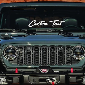 Custom Vinyl Windshield Decal, Personalized Vinyl Lettering Sticker ...