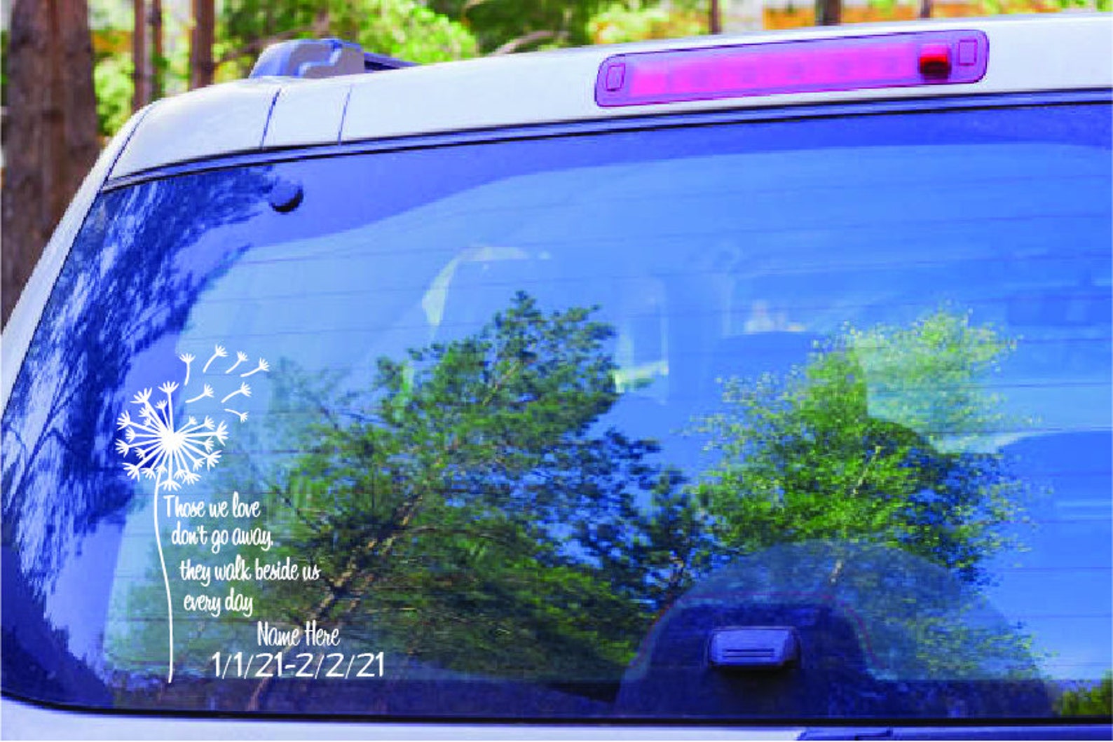 In Memory Car Decal Memorial Car Decal in Loving Memory Car - Etsy