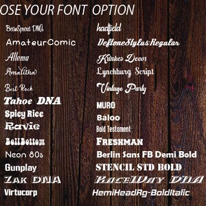 Custom Hood Vinyl Decals, Personalized Hood Name Custom Text Vinyl ...