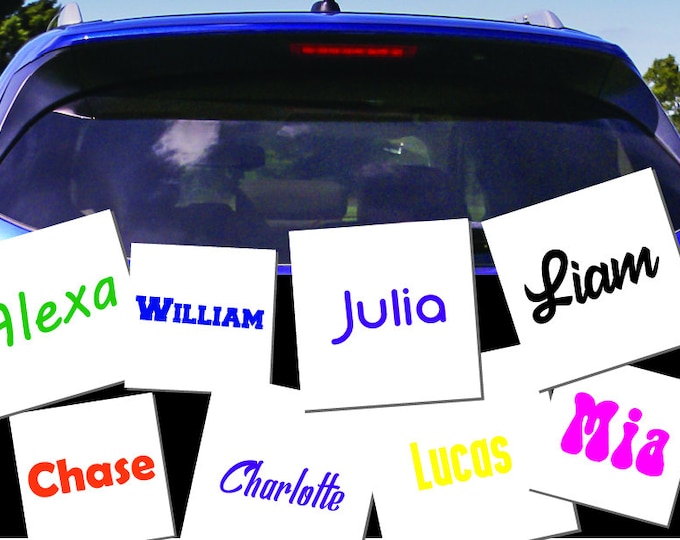 Personalized Name Vinyl Sticker, Custom Name Decal, Vinyl Decal, Custom ...