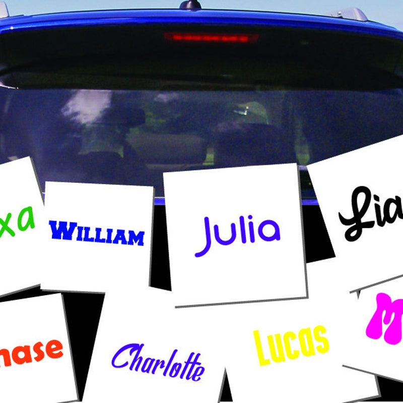 Vinyl Name Sticker - Etsy