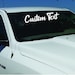 Custom Windshield Banner Personalized Vinyl Lettering Decal - Etsy