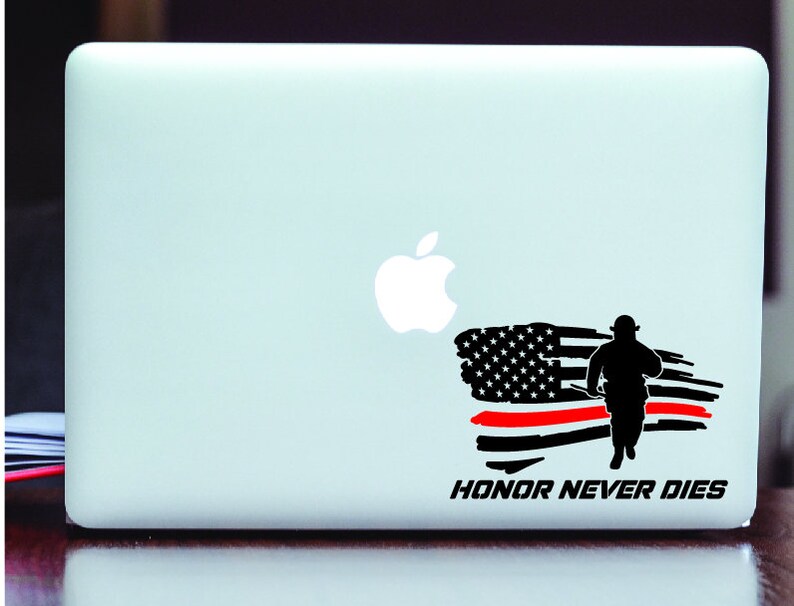 Firefighter Decal Firefighter Sticker Firefighter Flag - Etsy