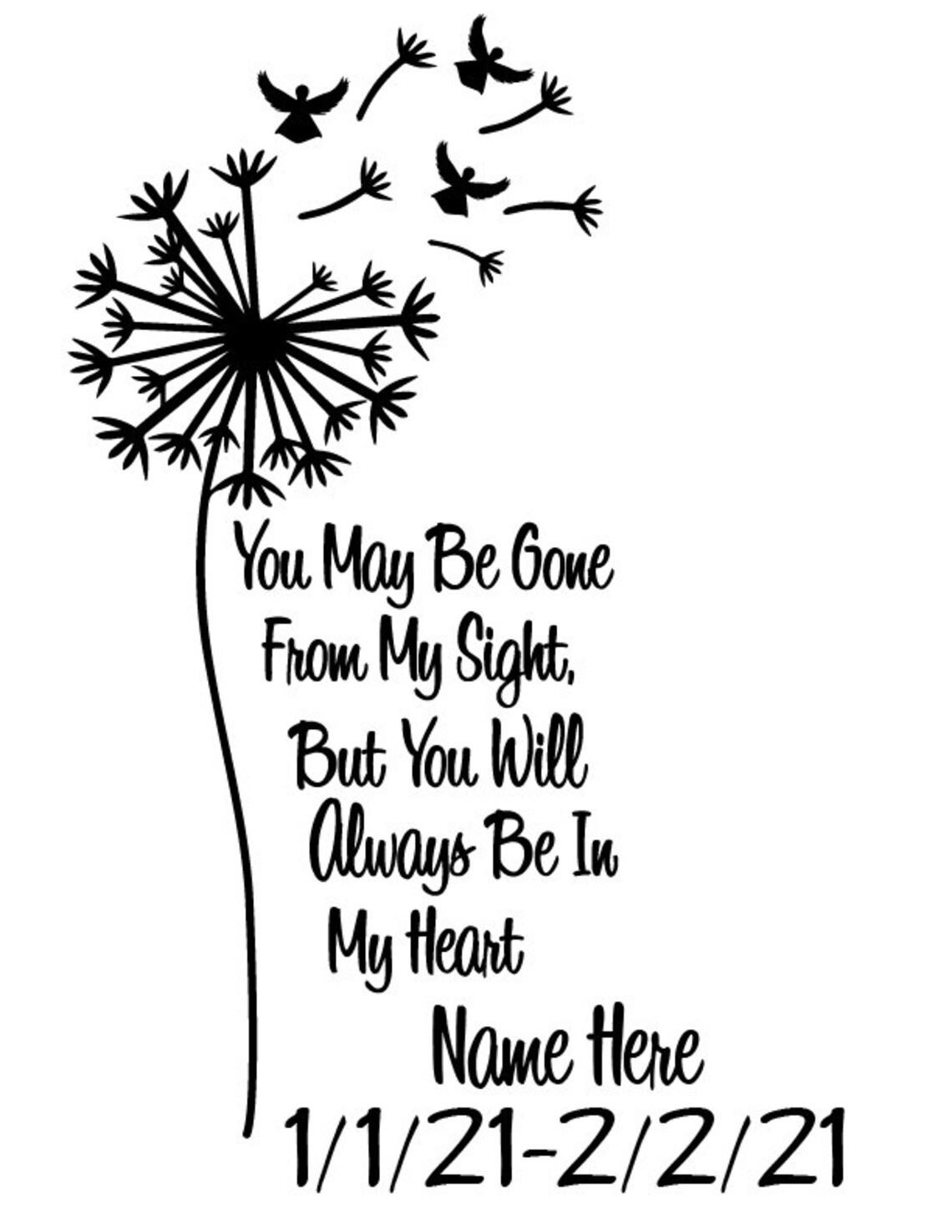 In Memory Car Decalmemorial Car Decalin Loving Memory Car - Etsy