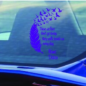 In Memory Car Decal, Memorial Car Decal, in Loving Memory Car Decal ...