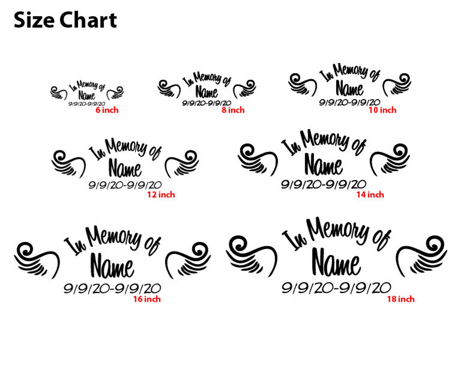 In Memory Decalrip Car Decalrip Decalin Loving Memory Car - Etsy