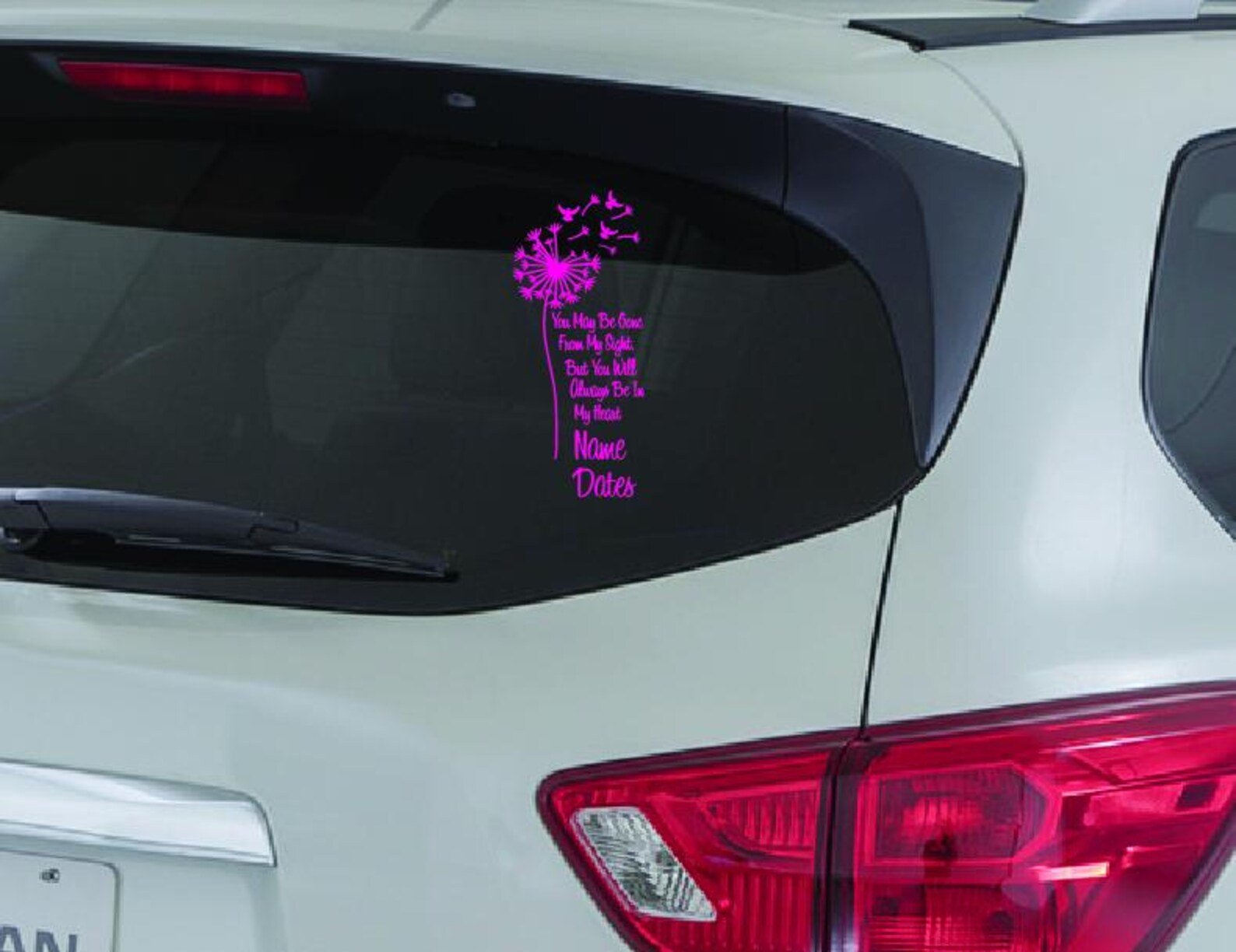 In Memory Car Decal, Memorial Window Decal, in Loving Memory Car ...