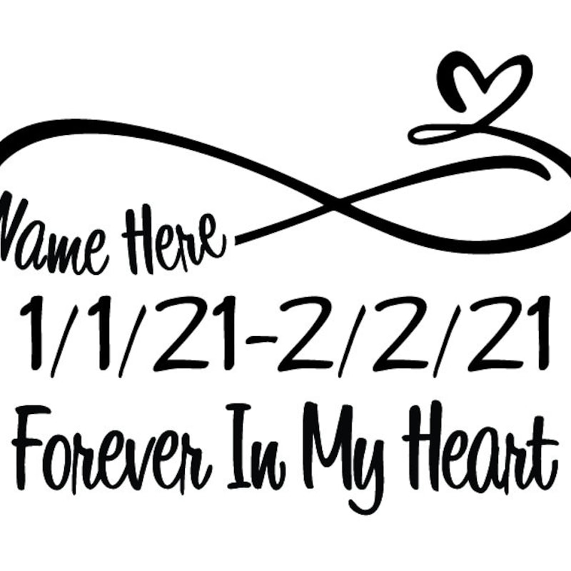 Memorial Decal Svg - Etsy
