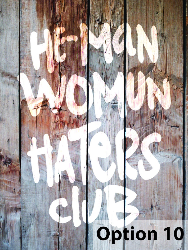 Heman Woman Haters Club Wall Decal,little Rascals Wall Decal,he Man ...