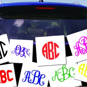 Personalized Monogram Vinyl Decal Stickers - Etsy