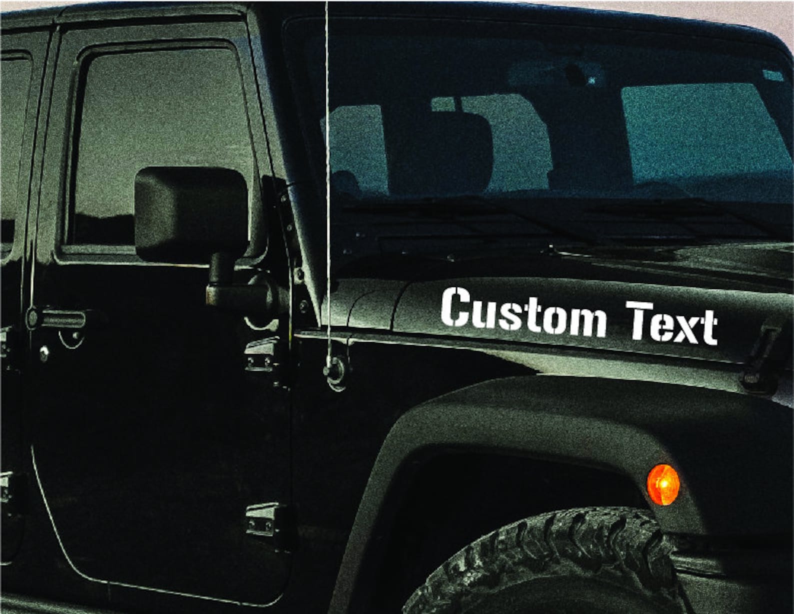 Custom Hood Vinyl Decals Personalized Hood Name Custom Text - Etsy