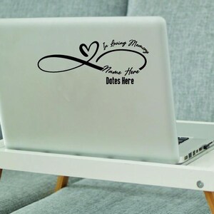 Memorial Car Decal Infinity Symbol, in Memory Car Decals, in Loving ...