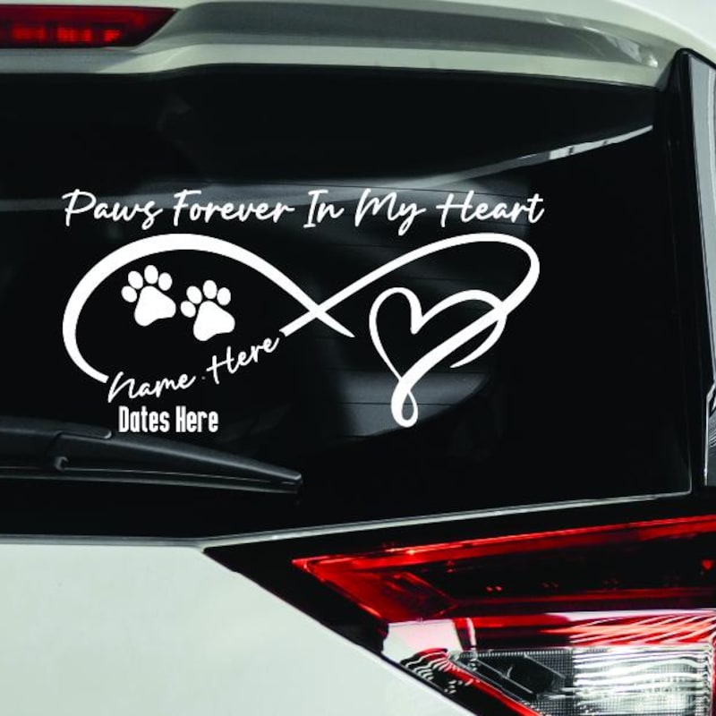 Dog Memorial Decal - Etsy