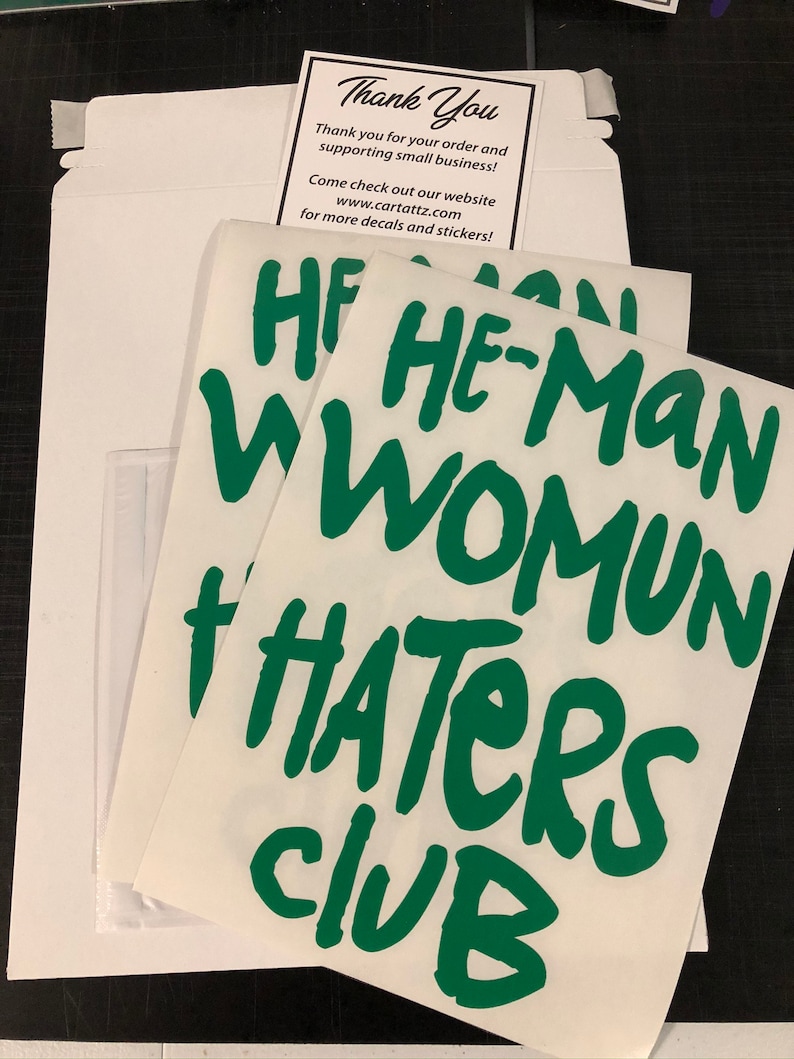 He Man Women Haters Club Decal Little Rascals Stickers Movie - Etsy