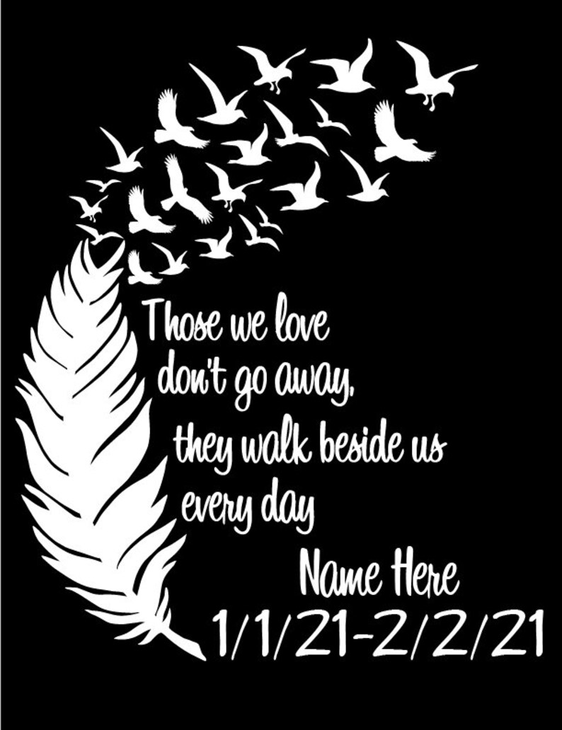 In Memory Car Decal Memorial Car Decal in Loving Memory Car - Etsy