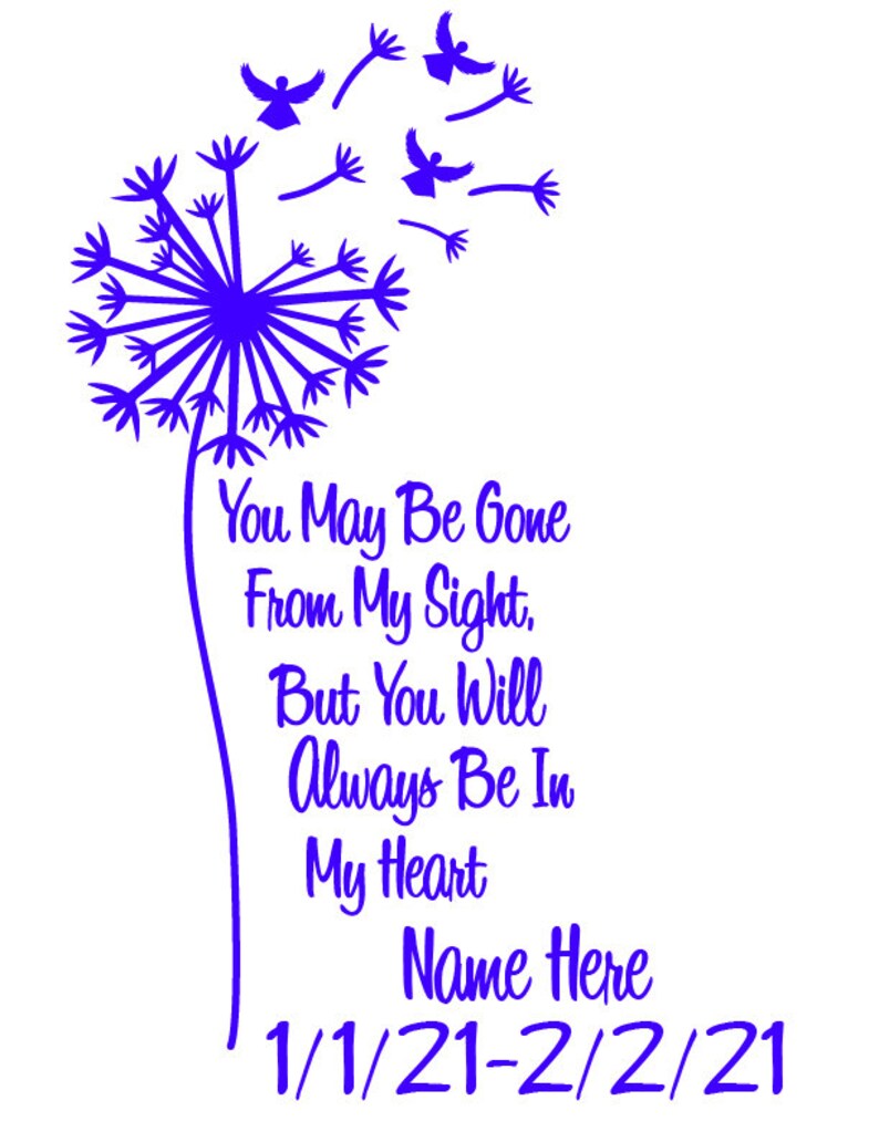 In Memory Car Decalmemorial Car Decalin Loving Memory Car - Etsy