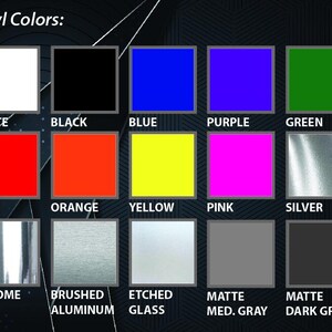 Custom Hood Vinyl Decals, Personalized Name Text Hood Name Sticker Set ...