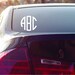 Personalized Monogram Vinyl Decal Stickers - Etsy