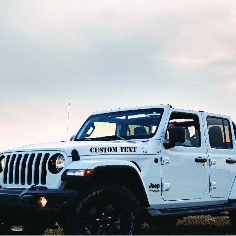 Jeep Wrangler Hood Rubicon Decals - Etsy