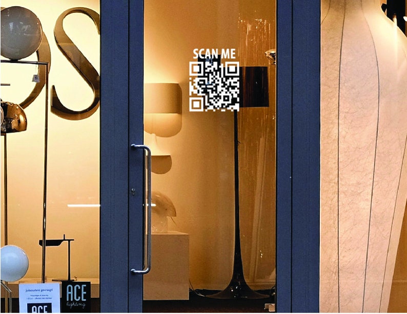 Custom QR Code Vinyl Decal Personalized QR Code Custom Vinyl - Etsy