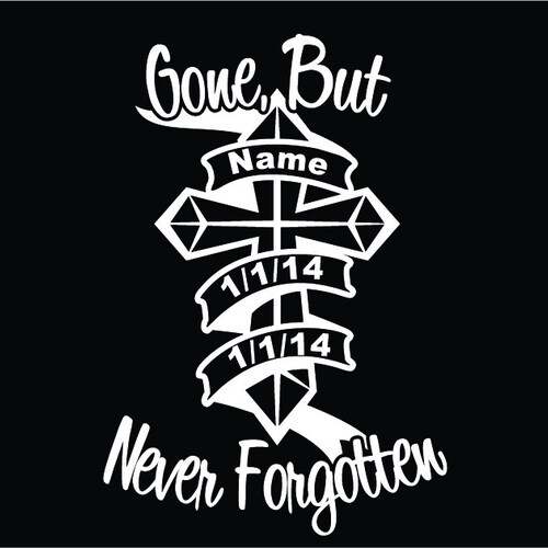 In Loving Memory Decal With Cross/memorial Car Decal/truck - Etsy