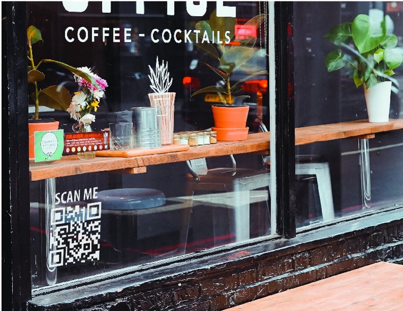 Custom QR Code Vinyl Decal Personalized QR Code Custom Vinyl - Etsy