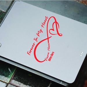 In Memory Decal, Memorial Infinity Symbol Custom Car Vinyl Decals, in ...