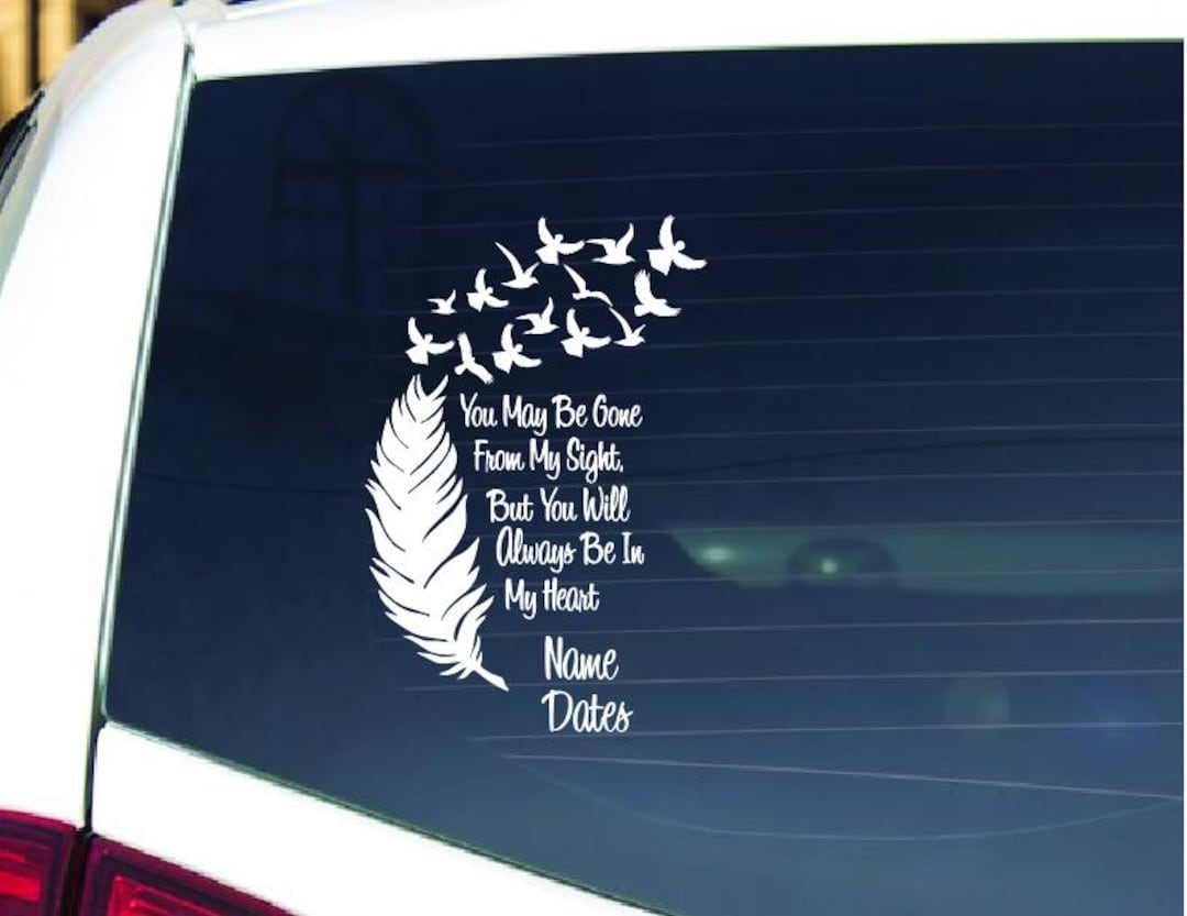 In Memory Car Decal,memorial Car Decal,in Loving Memory Car Decal ...