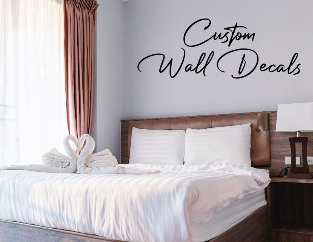 Custom Wall Vinyl Decals, Personalized Quote Stickers for Wall, Create ...