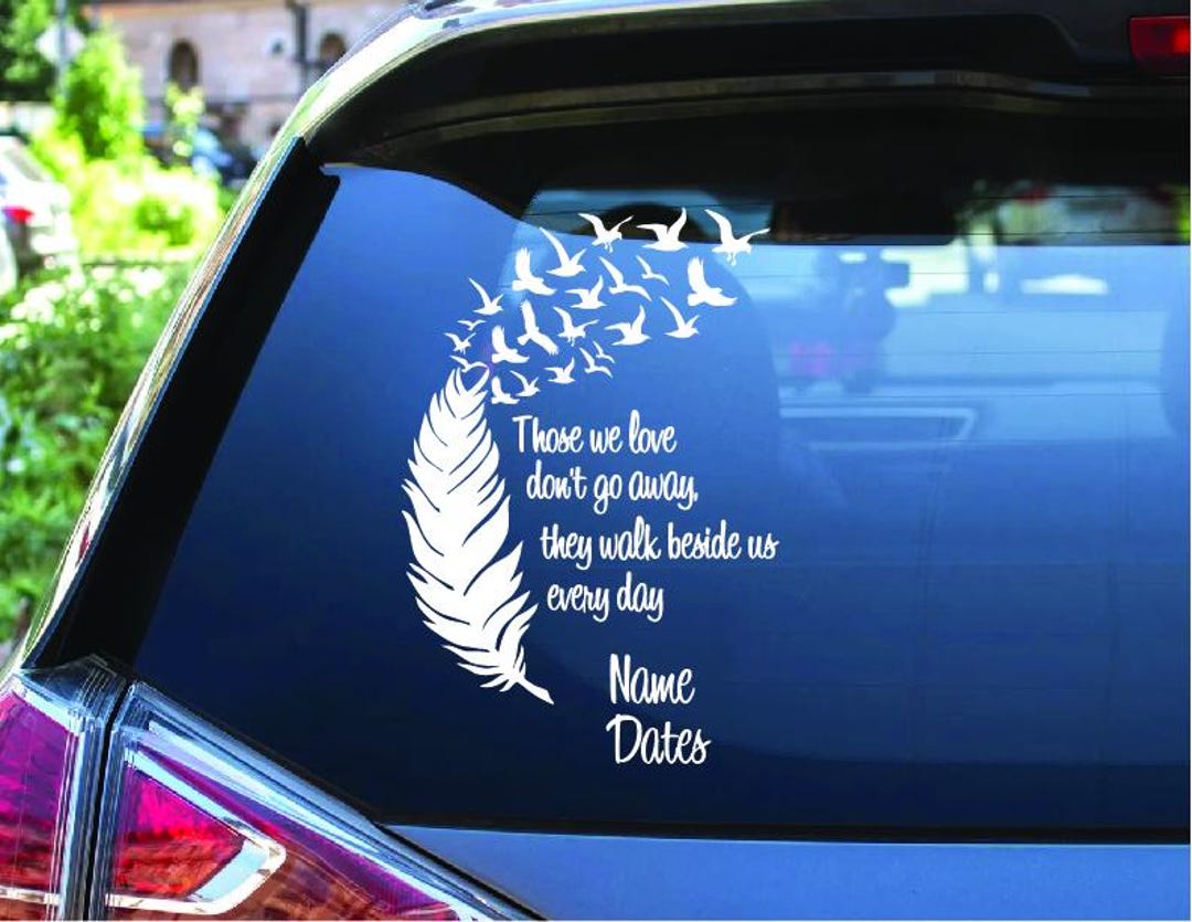 In Memory Car Decal, Memorial Car Decal, in Loving Memory Car Decal ...