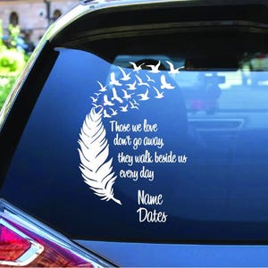 In Memory Car Decal, Memorial Car Decal, in Loving Memory Car Decal ...