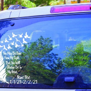 In Memory Car Decal,memorial Car Decal,in Loving Memory Car Decal ...