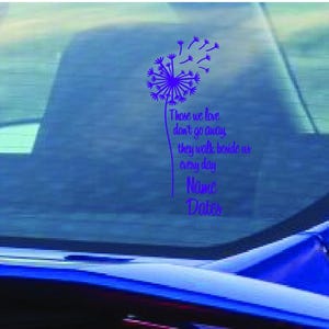 In Memory Car Decal, Memorial Car Decal, in Loving Memory Car Decal ...