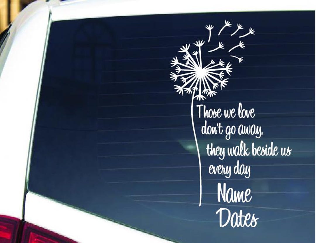 In Memory Car Decal, Memorial Car Decal, in Loving Memory Car Decal ...