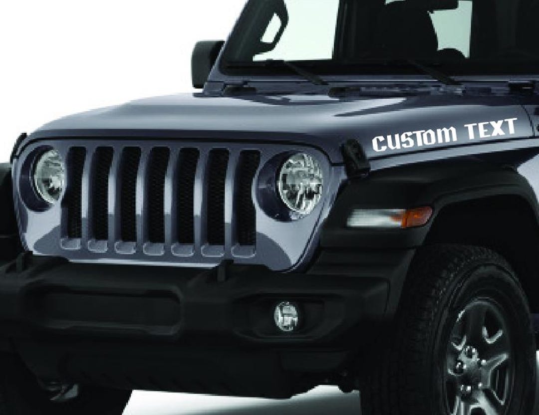 Retro Script Custom Hood Decal: Personalized Car Name Sticker - Etsy