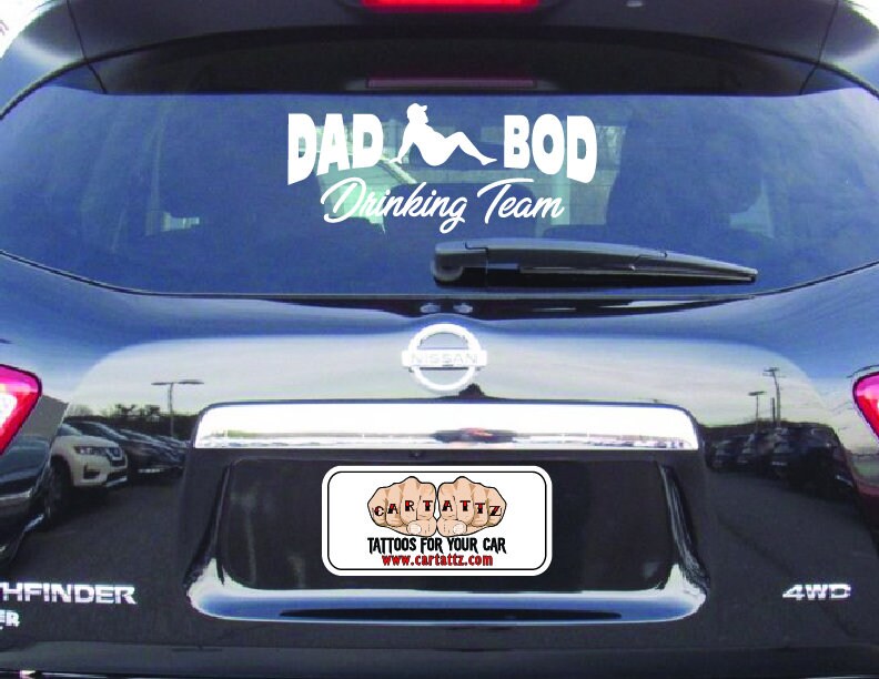 Dad Bod Drinking Team Trucker Vinyl DecalGift for DadDad | Etsy