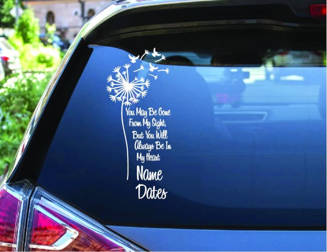 In Memory Car Decal,memorial Car Decal,in Loving Memory Car Decal ...