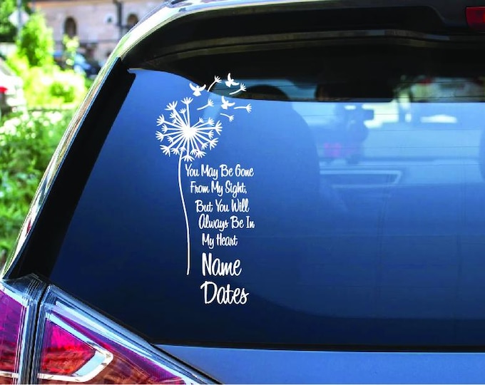 In Memory Car Decal, Memorial Window Decal, in Loving Memory Car ...