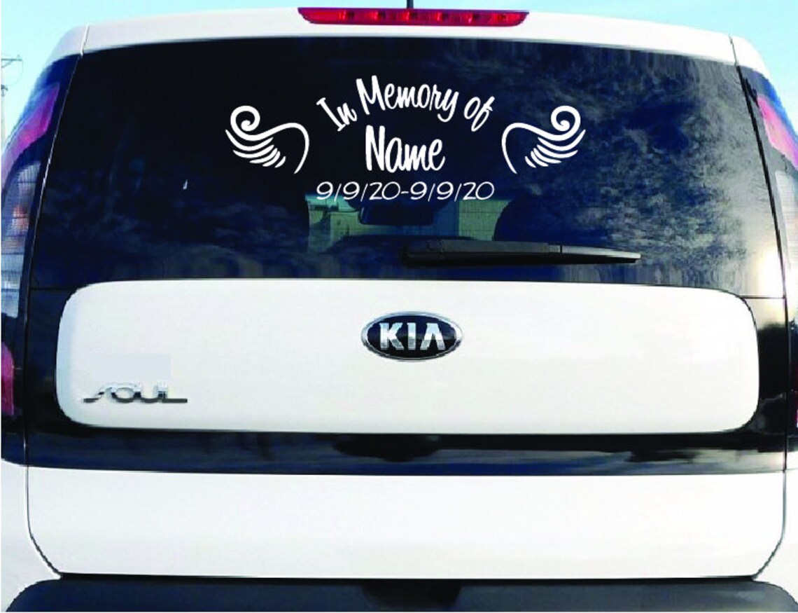 In Memory Decalrip Car Decalrip Decalin Loving Memory Car - Etsy