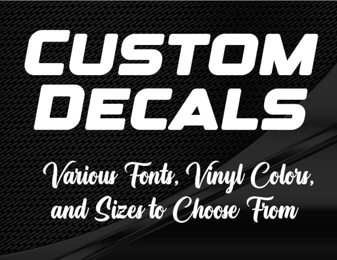 Custom Vinyl Lettering Decals, Personalized Home Wall Decal, Design ...