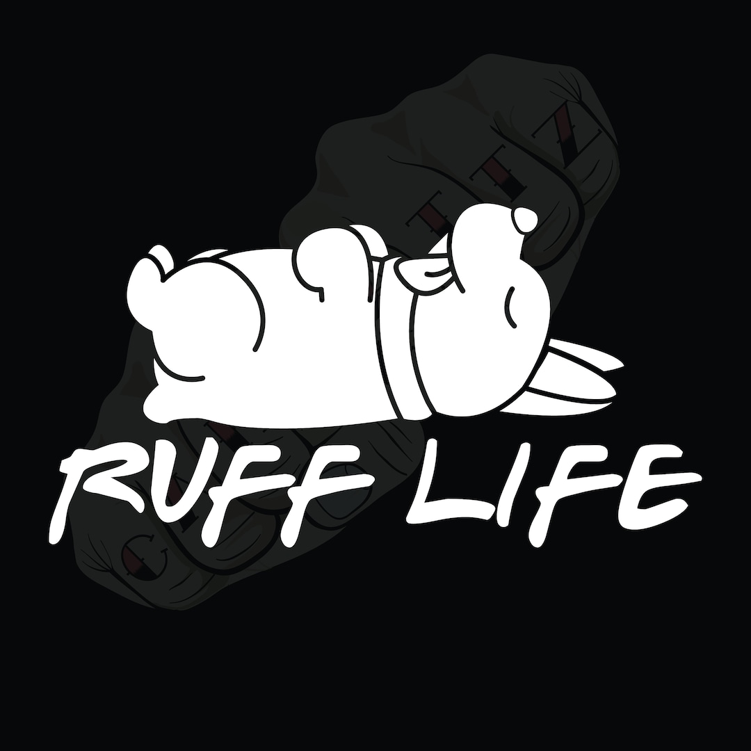 Ruff Life Dog Vinyl Decal, Funny Car Sticker - Etsy