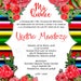 Red Mexican Sarape Quinceanera Invite, Mexican Party Theme Quinceañera ...