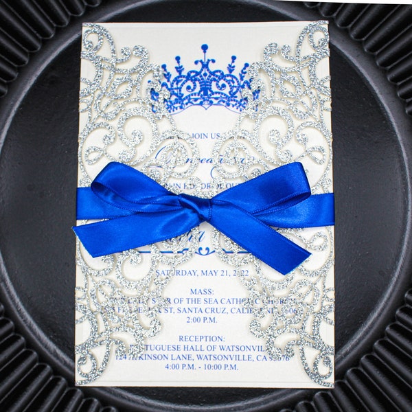 Royal Blue Silver - Etsy