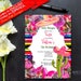 Mexican Sarape Birthday Invite, Sarape Fiesta Birthday Invitation ...