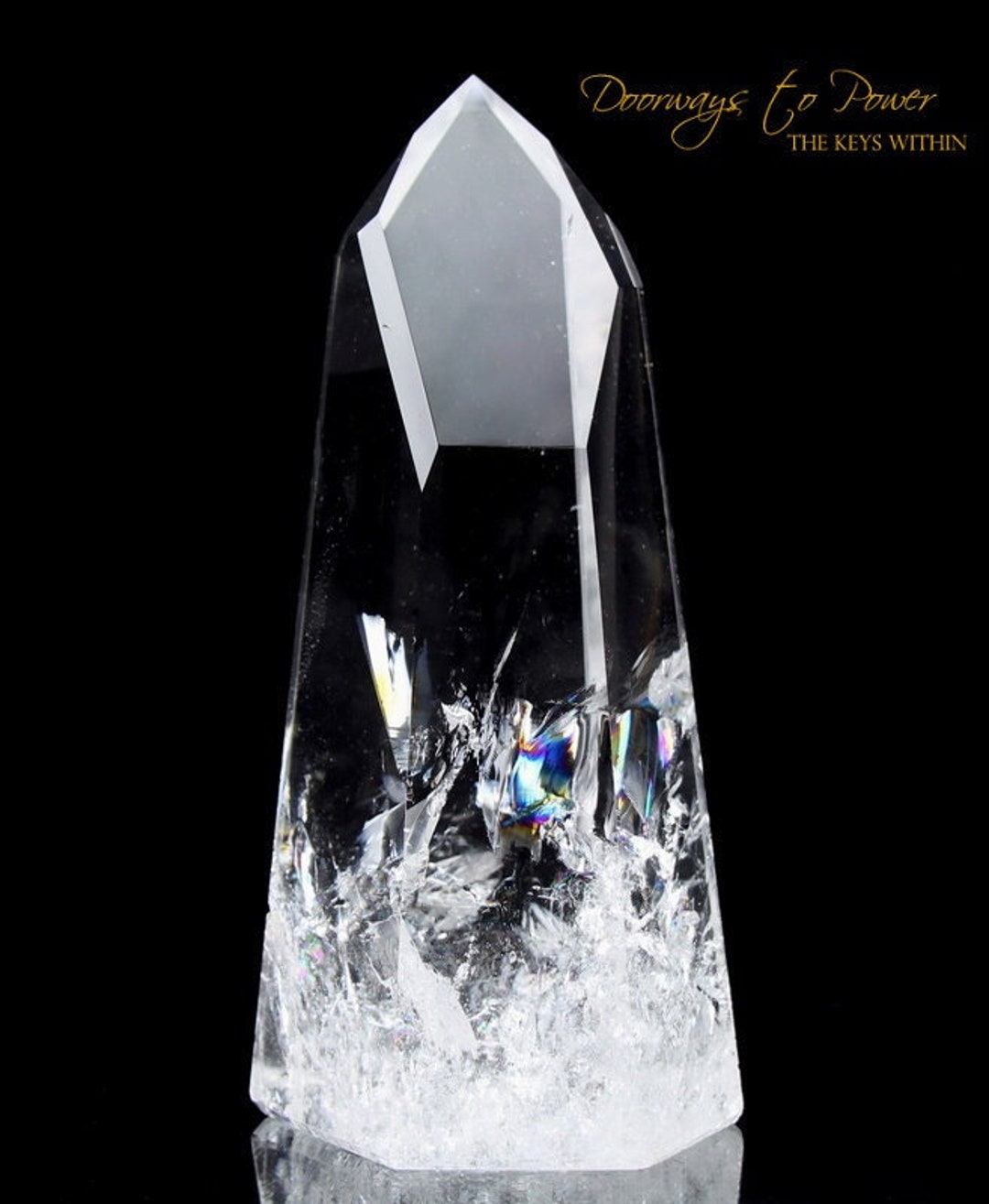 Pure Clear Quartz Channeling Master Crystal 'angelic Infinity Point' - Etsy