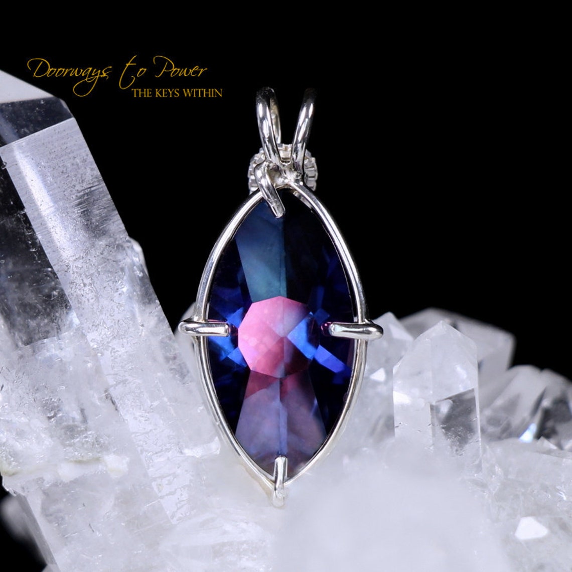 Tanzanite Aura Infinite Eye of Horus Stargate Necklace & Ancient ...