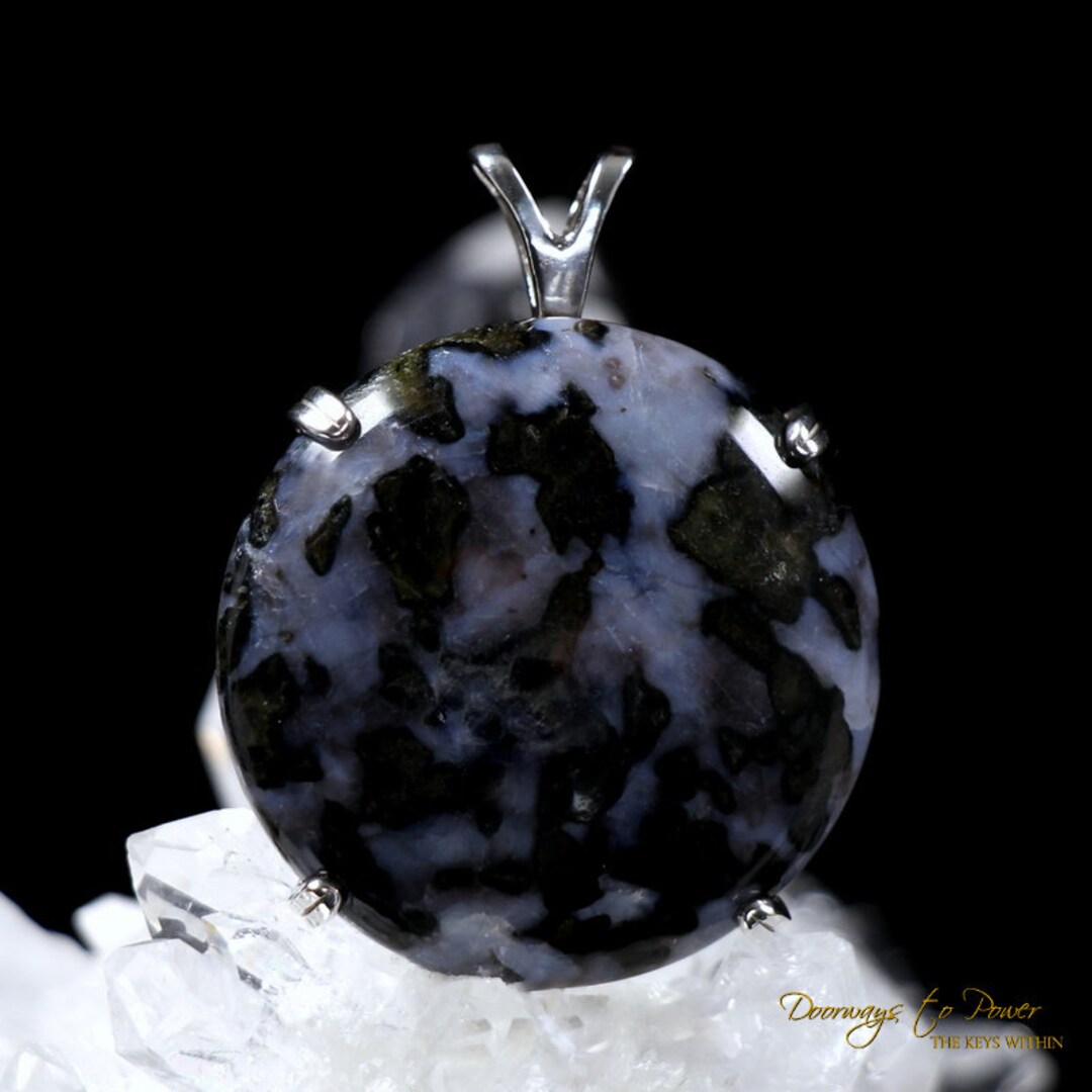 Mystic Merlinite Crystal Pendant - Etsy